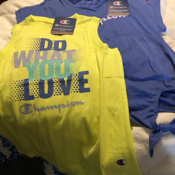 Champion | Shirts & Tops | Champion Girls 56 2pk Active Top Deep Forte ...